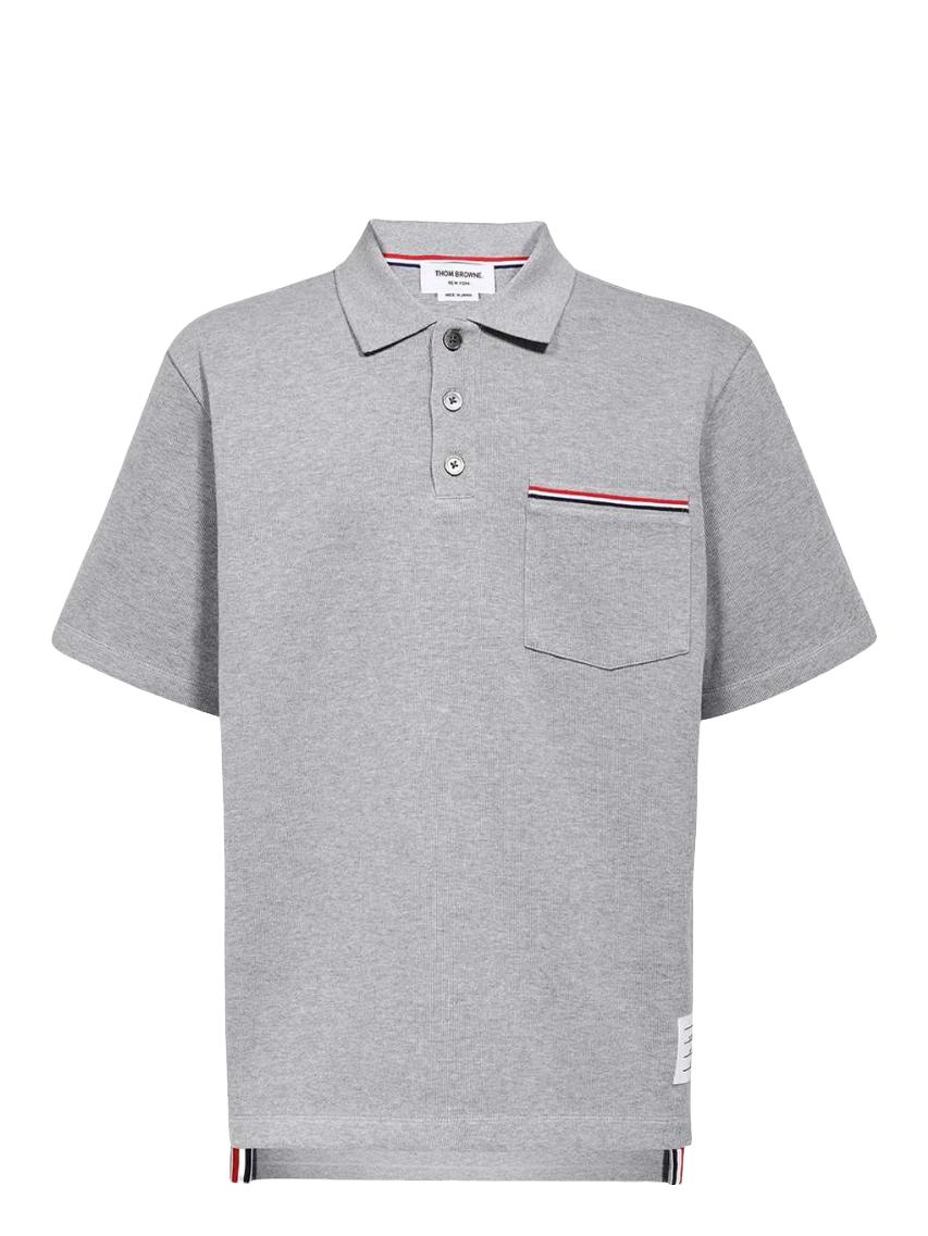 THOM BROWNE Thom Browne RWB Pocket Trim Polo Shirt